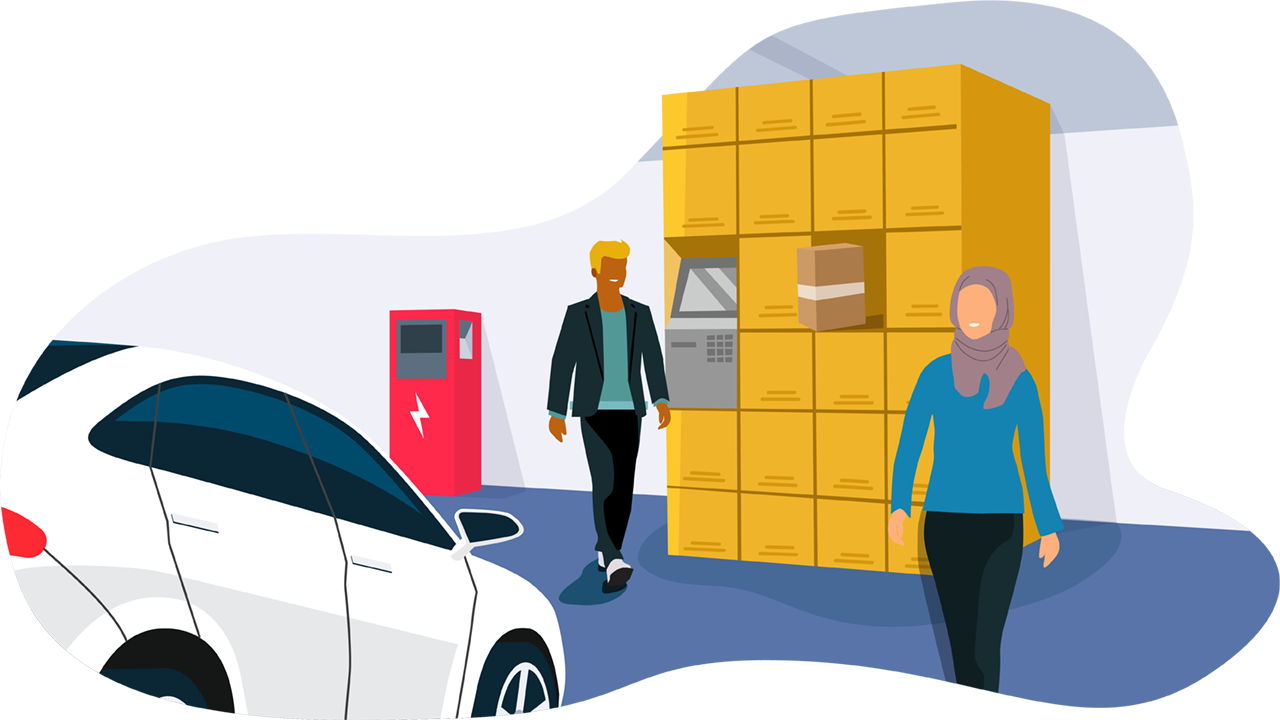 Parcel Lockers - Creative Car Park